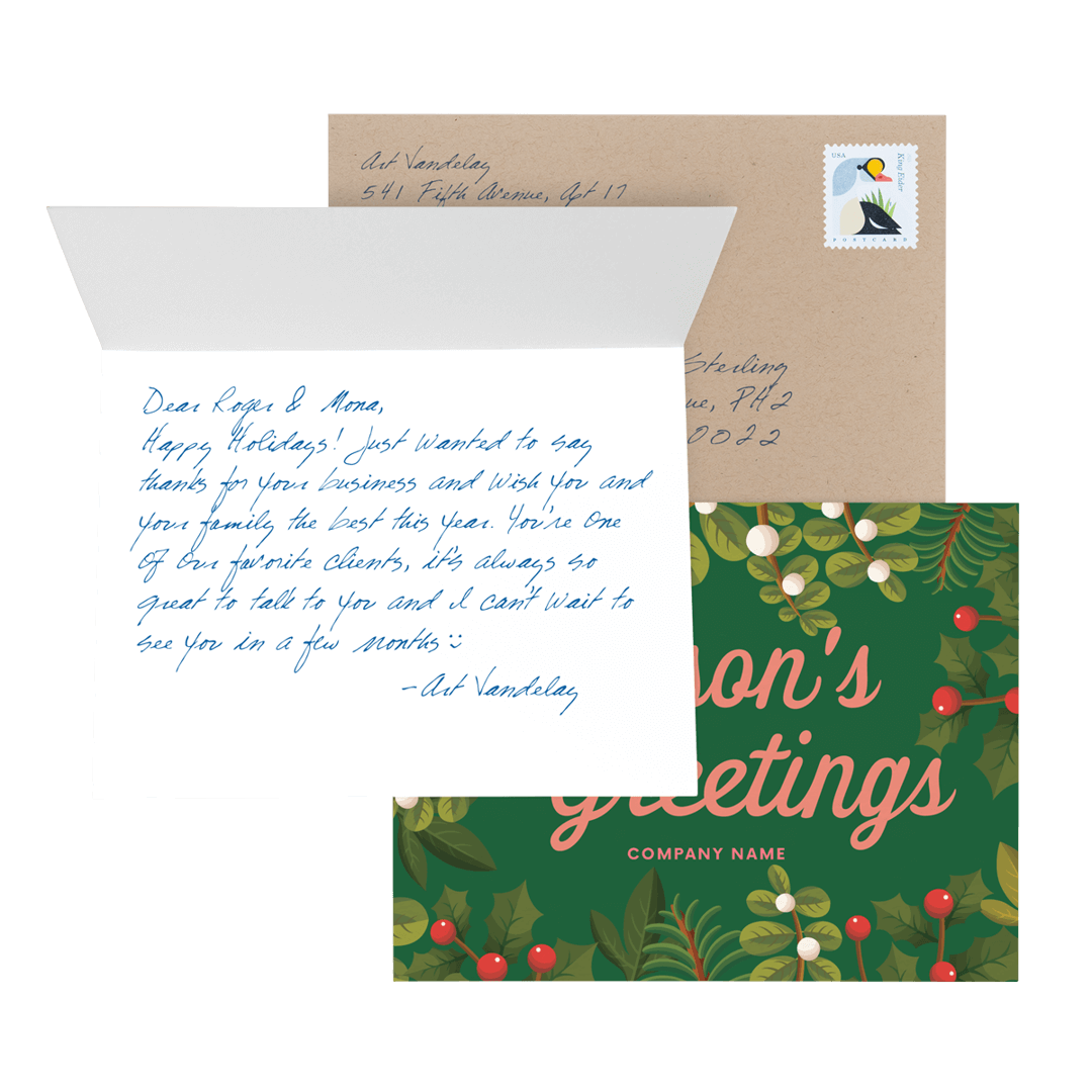 Business Greeting Cards Mailed For You Postable